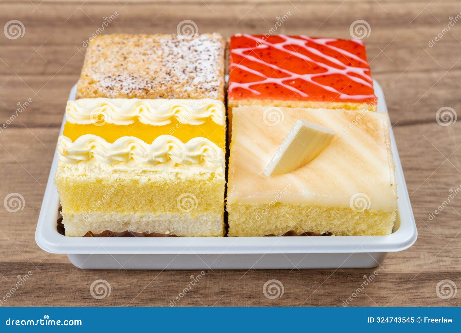Various of Cakes at Horizontal Composition Stock Image - Image of ...