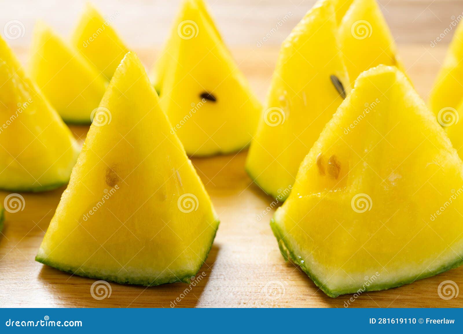 Yellow Color Fresh Watermelon Stock Photo - Image of fruit, color ...