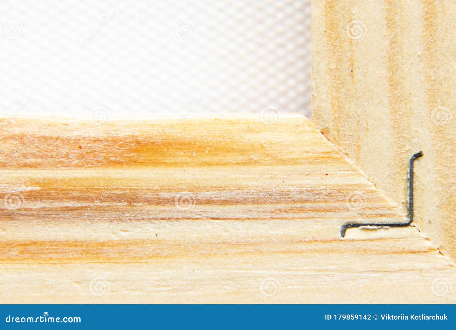 Angle of a Wooden Frame Close-up on a Picture Stock Photo - Image of ...