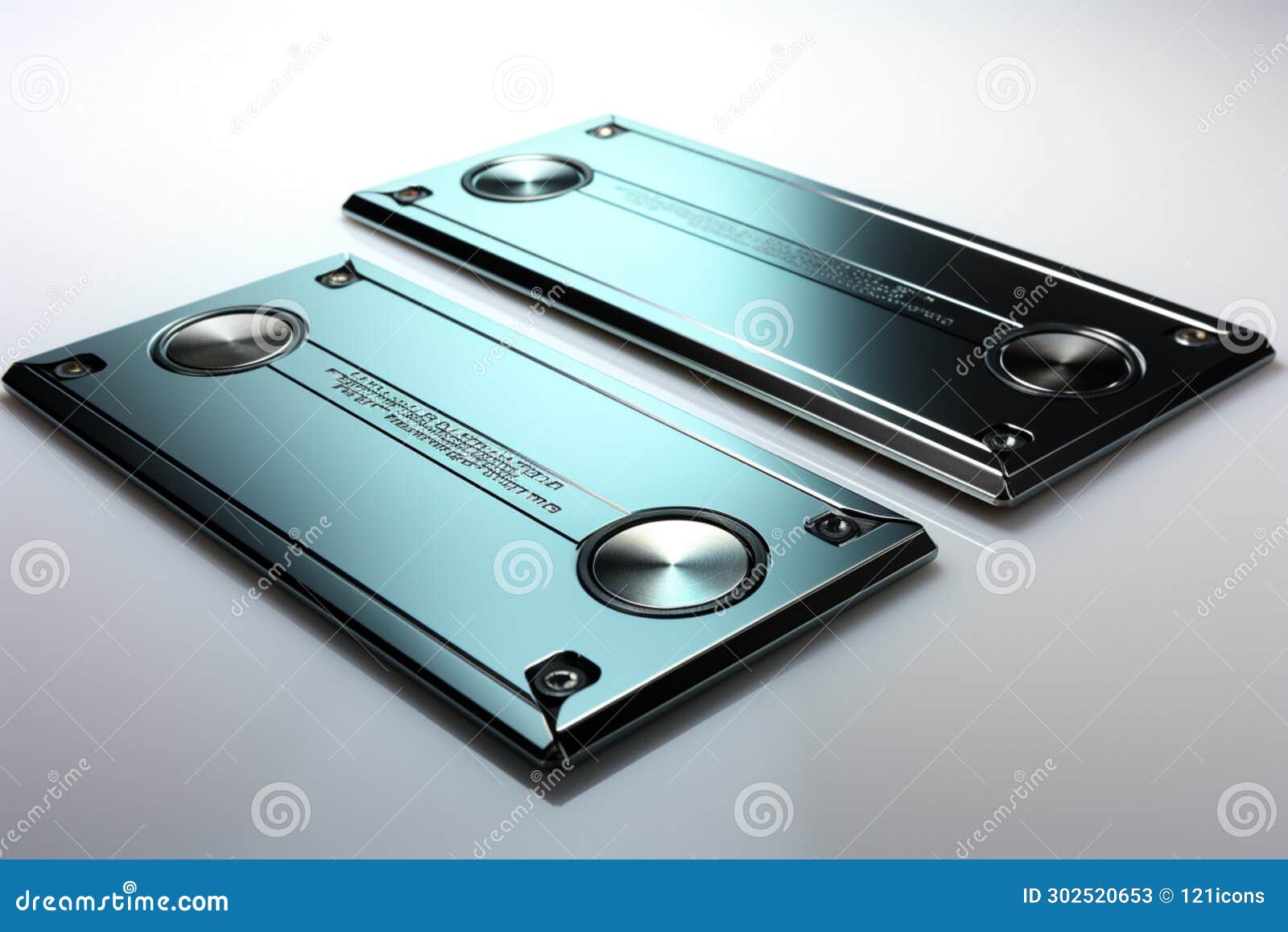 Angled Blade Plates on White Background Stock Illustration ...