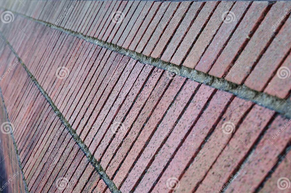 Angled Brick Wall Perspective Stock Image - Image of lines, abstract ...