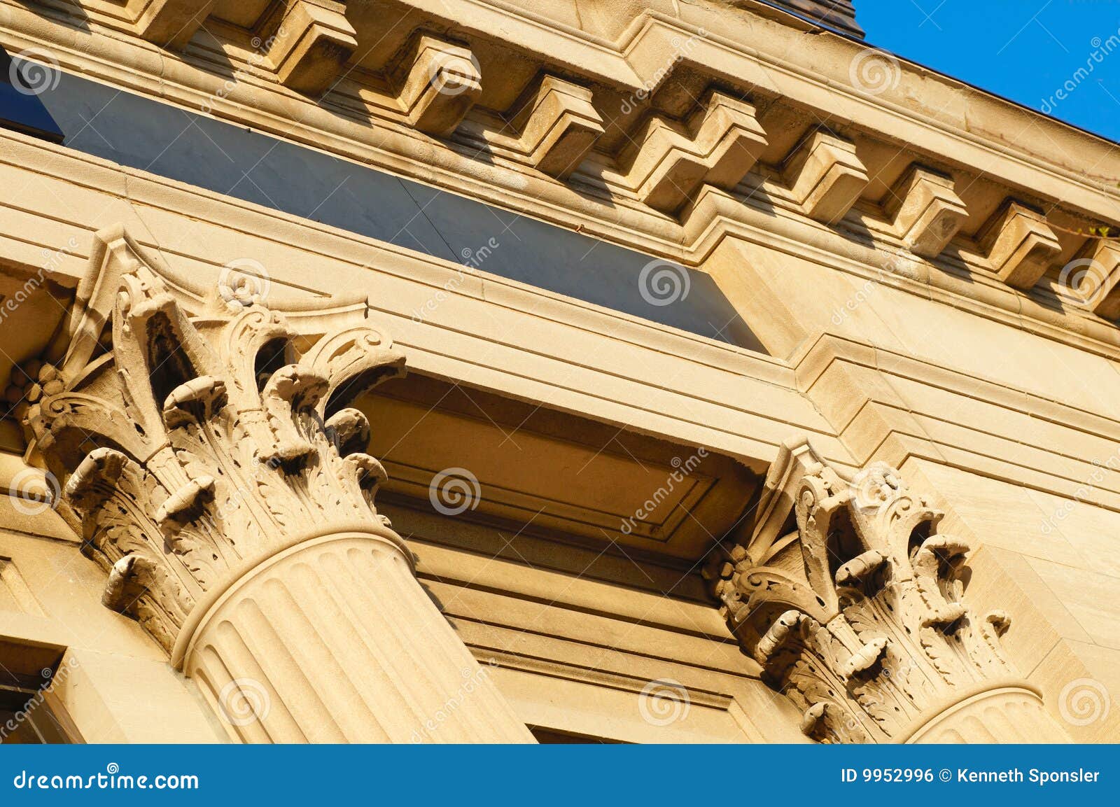 Angled columns stock photo. Image of beige, ornamental - 9952996