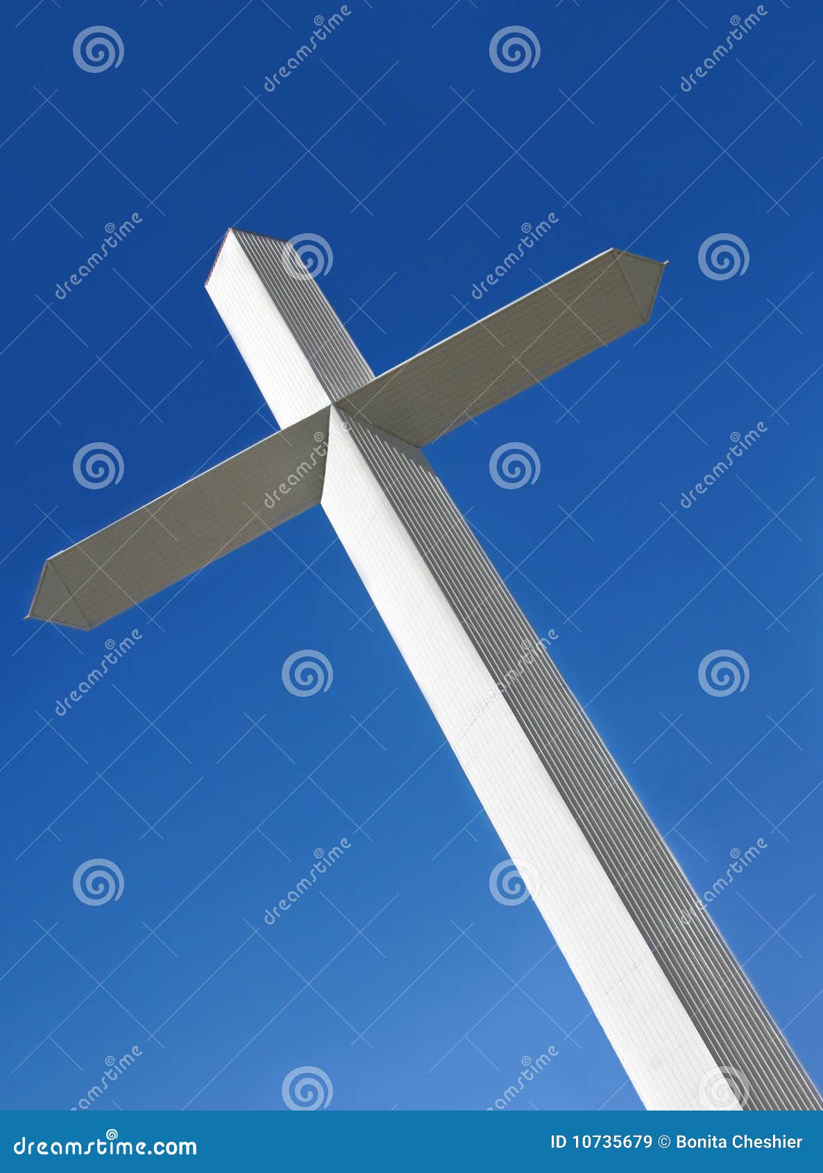 Angled Cross stock image. Image of symbolic, blue, religious - 10735679