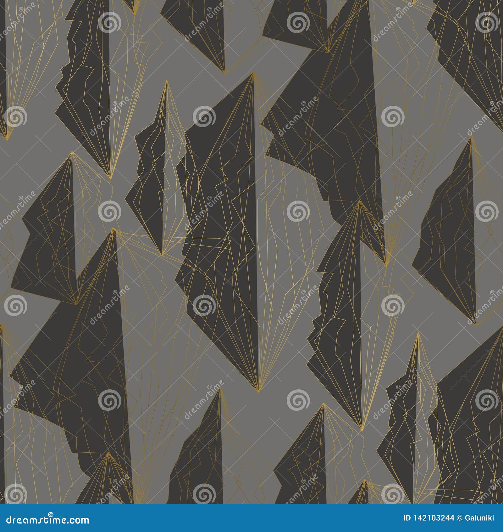 Angled Sketch Lines Vector Seamless Pattern Stock Illustration ...