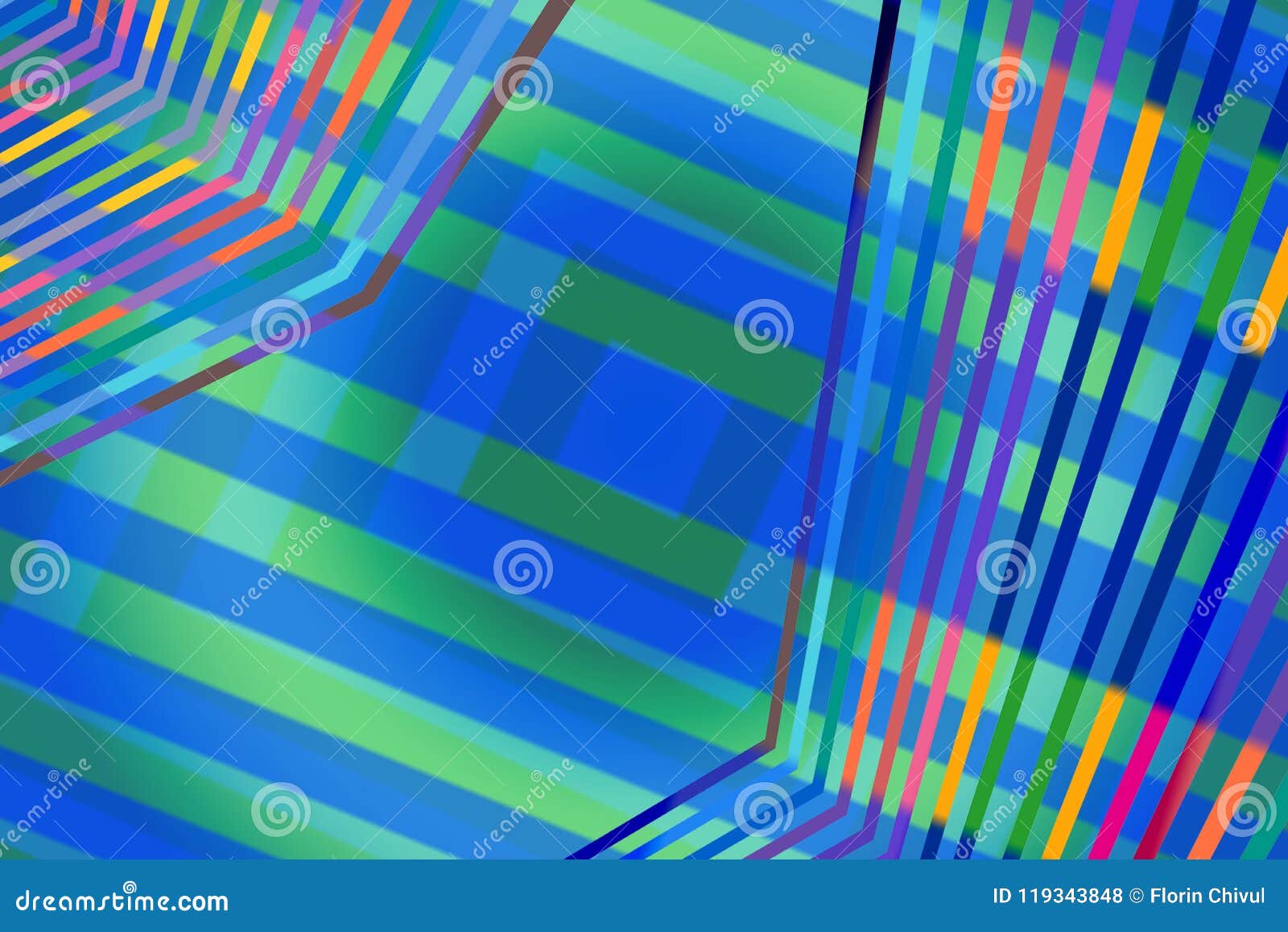 Angled Lines in Warm and Cool Colors Stock Illustration - Illustration ...