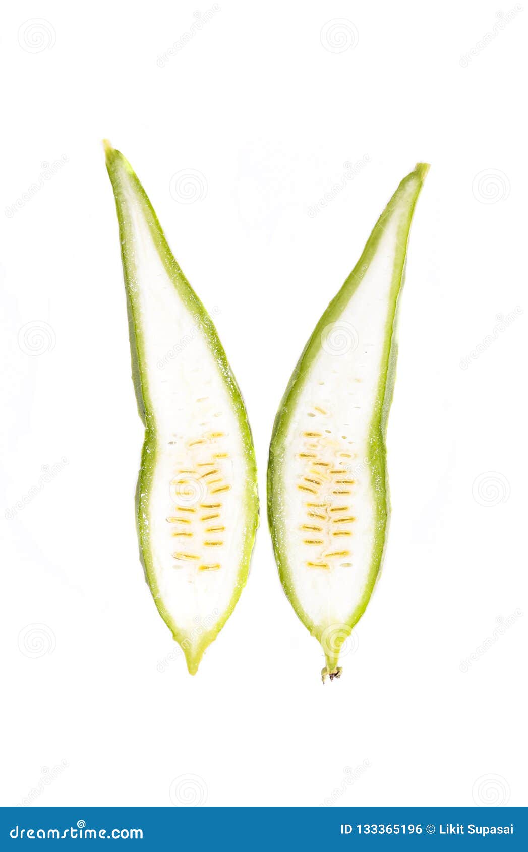 Angled Loofah White Background in Studio Stock Photo - Image of cooking ...