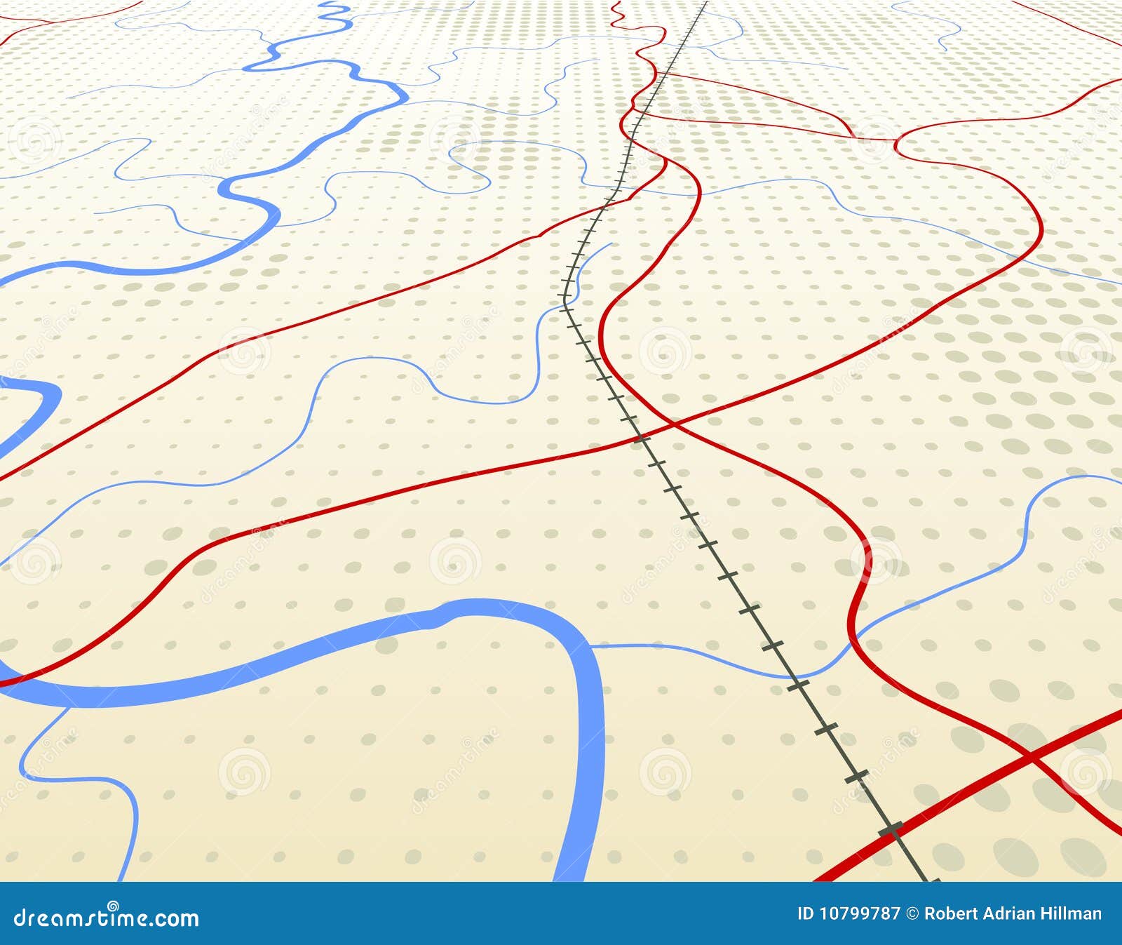 Angled map stock vector. Illustration of navigation, graphic - 10799787