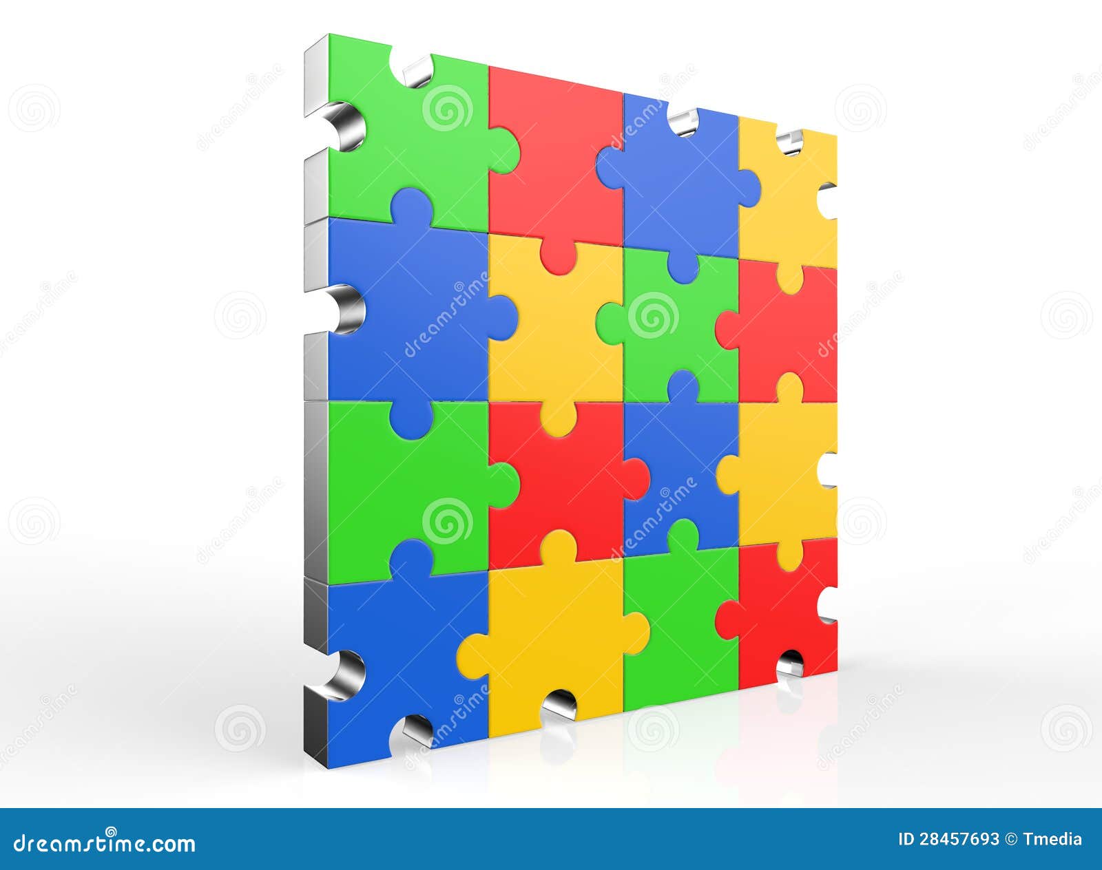 Angled multi-color puzzle stock illustration. Illustration of create ...