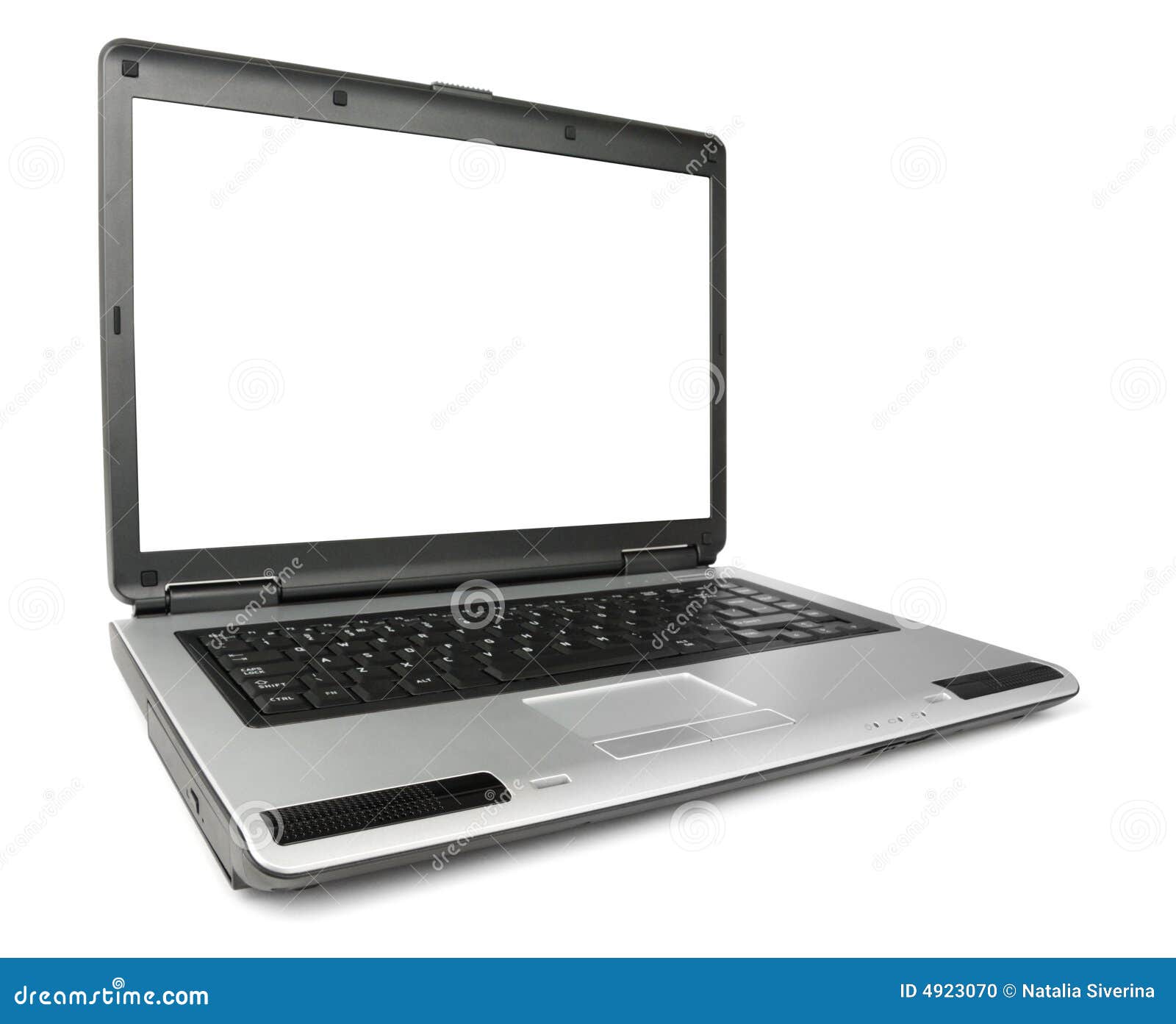 Angled New Laptop stock photo. Image of info, background - 4923070