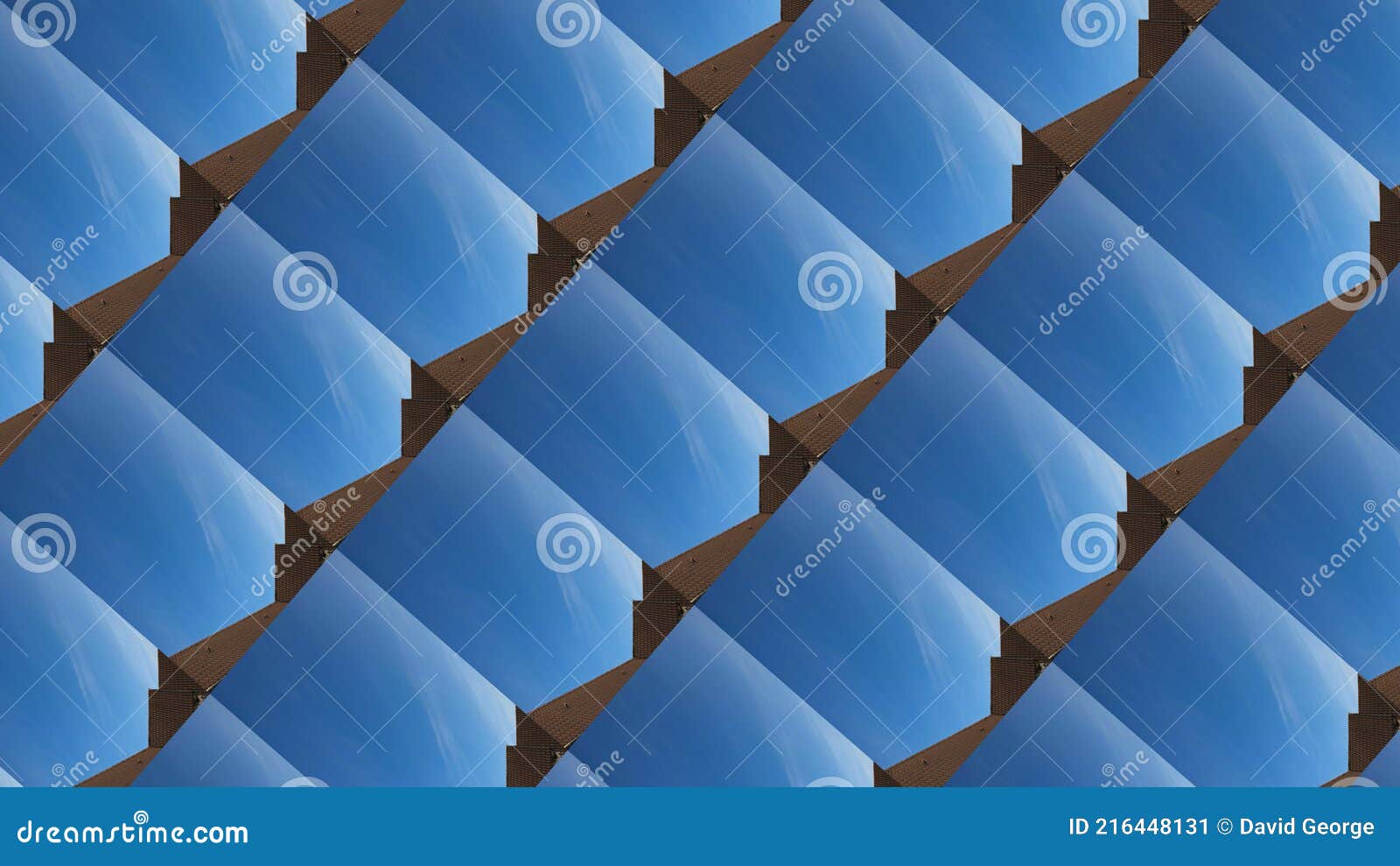 Angled Pattern Created with Architecture and Sky Stock Image - Image of ...