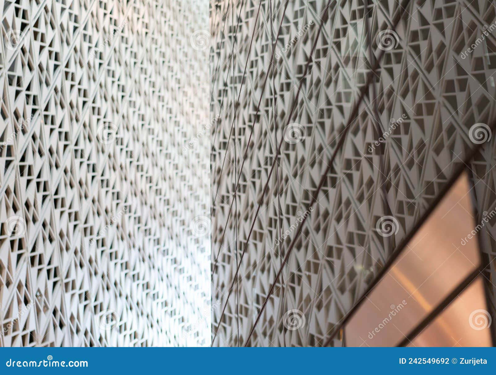 Angled Pattern on the Facade of a Modern Architecture Building Stock ...