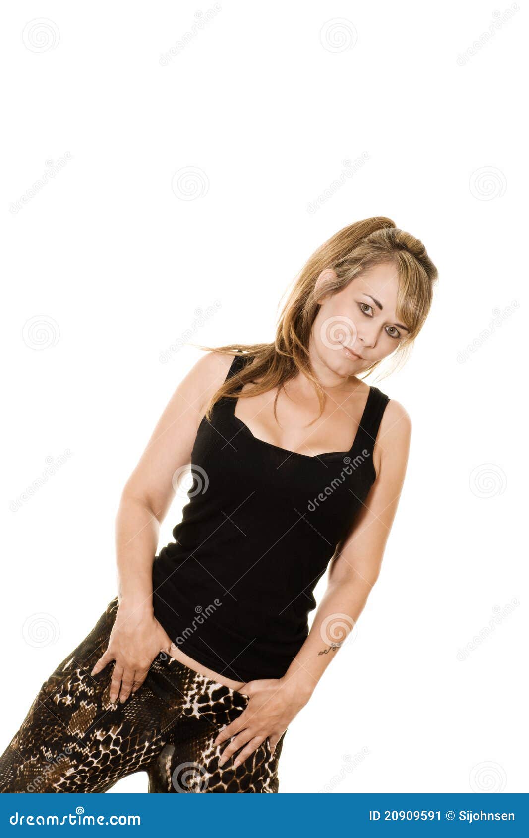 Angled portrait stock image. Image of female, attractive - 20909591