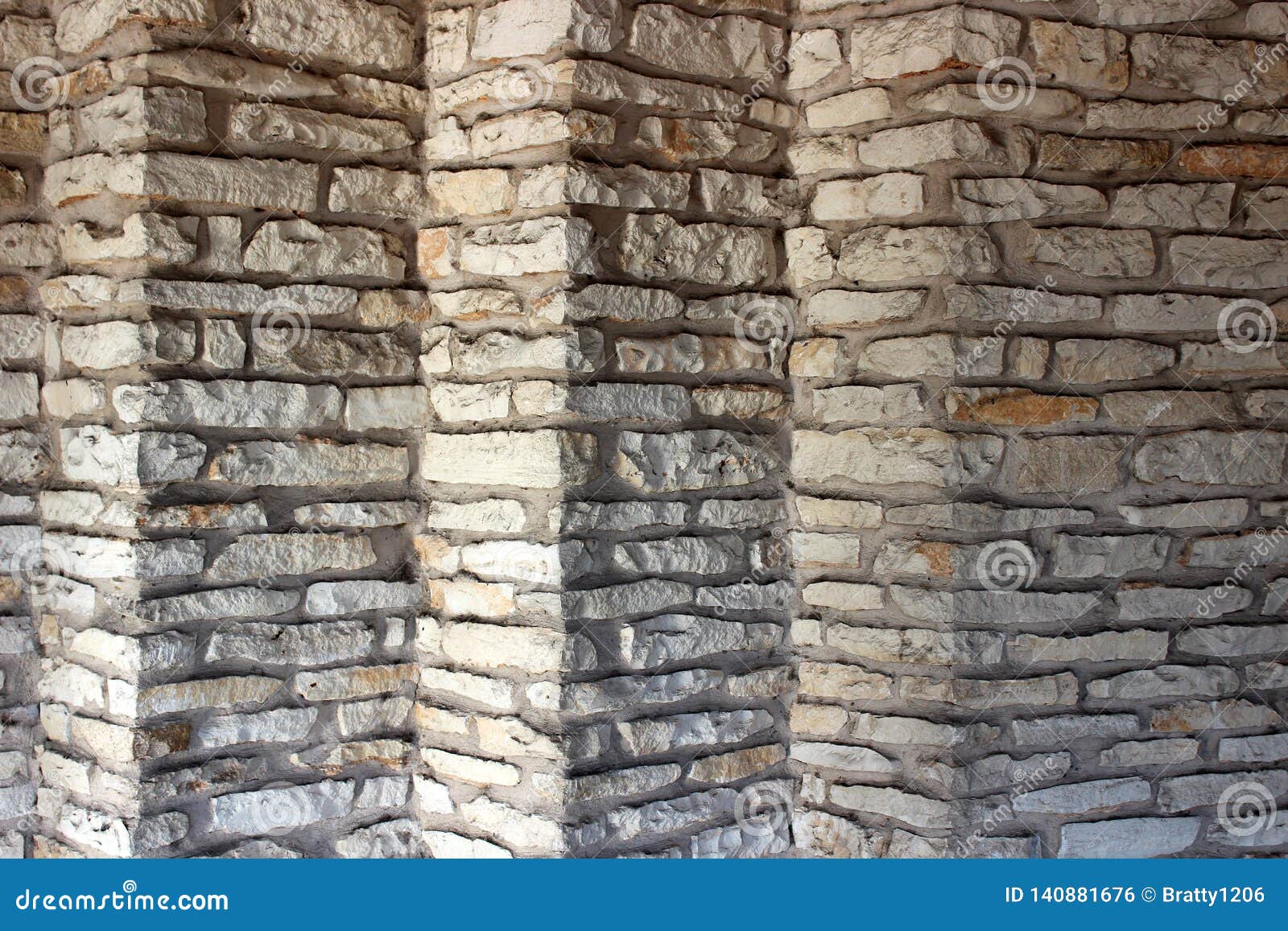 Angled Stone Wall of Building, with Rough Texture and Pretty Patterns ...