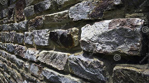 Angled Stone Wall Textured Background Stock Image - Image of ...