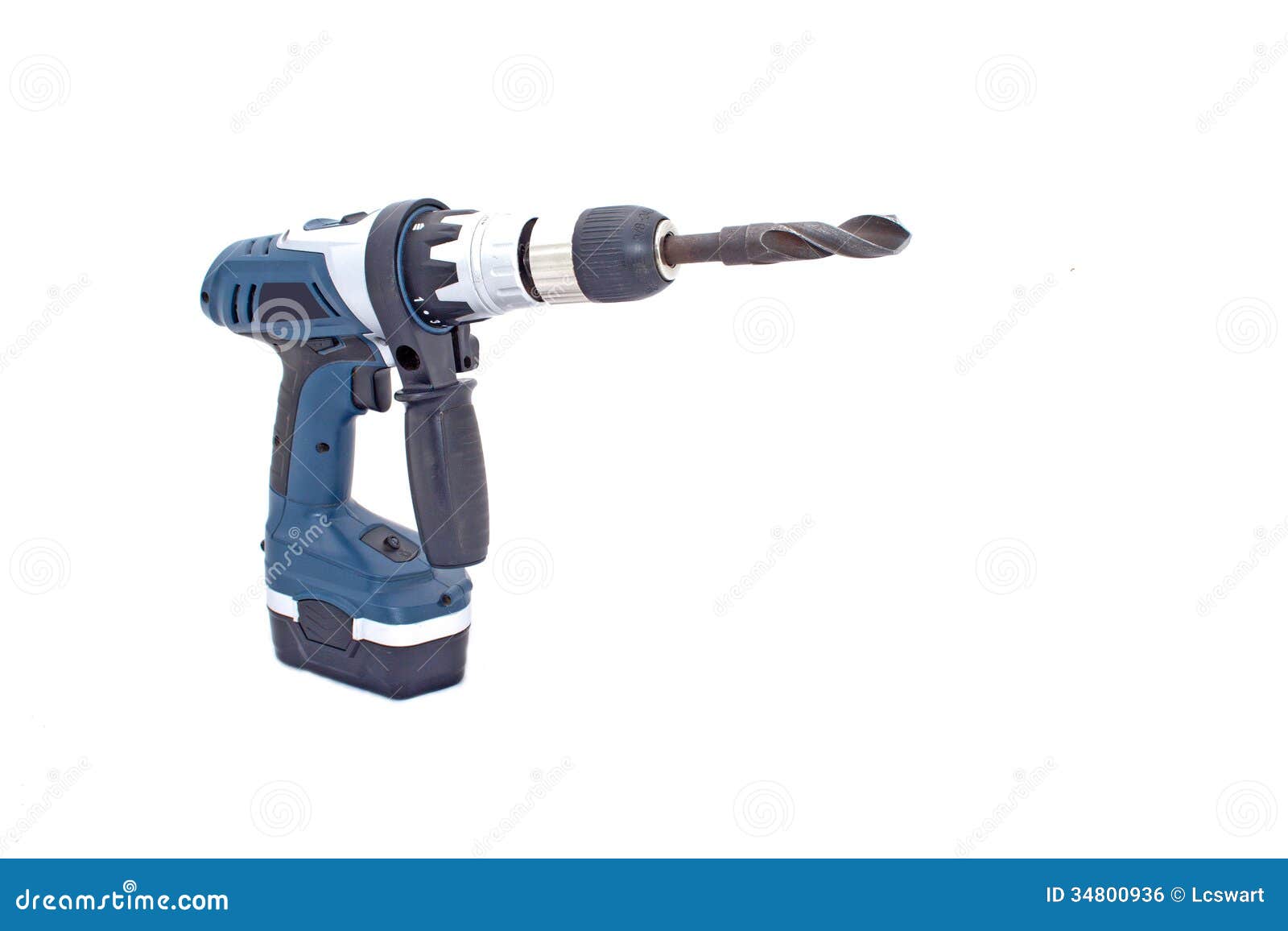 Angled View of Battery Powered Drilling Machine Stock Photo - Image of ...