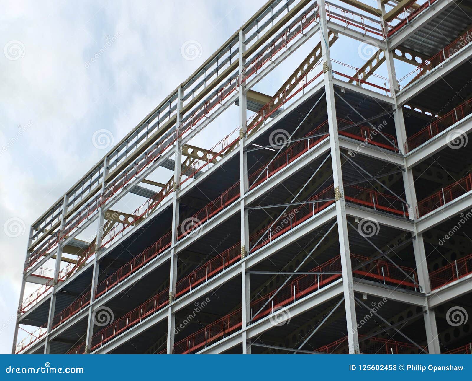 Angled View of a Large Building Development Under Construction with ...
