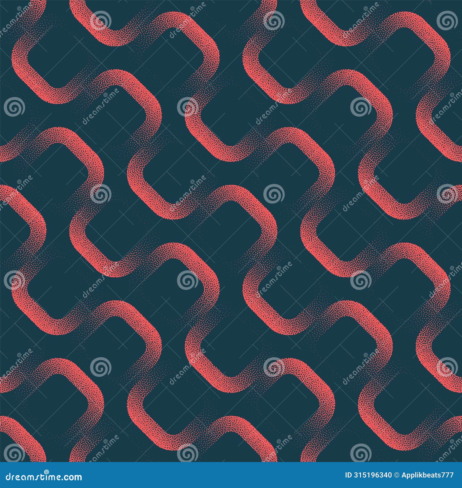 Angled Wavy Structure Seamless Pattern Trend Vector Red Abstract Background Stock Illustration ...