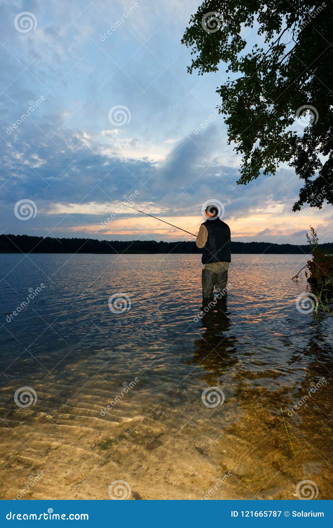 Angler stock image. Image of fishing, spring, angler - 121665787