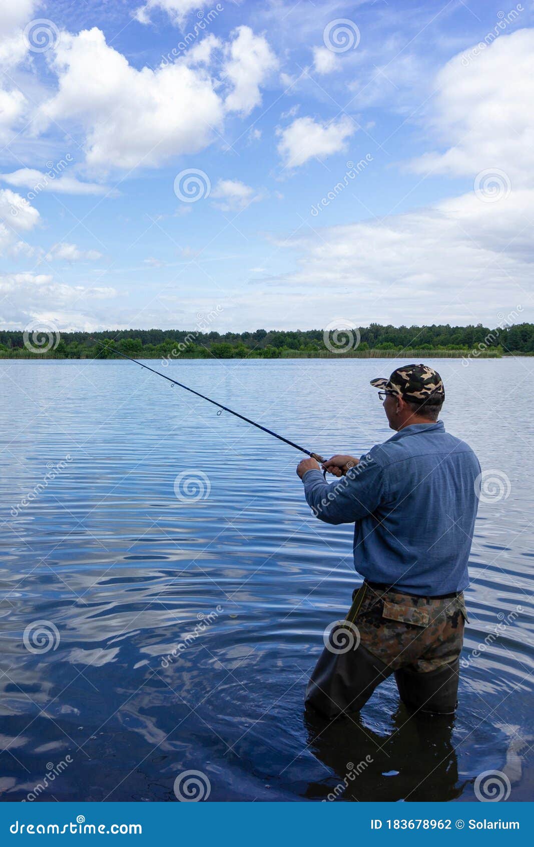 Angler stock photo. Image of nature, recreation, holiday - 183678962