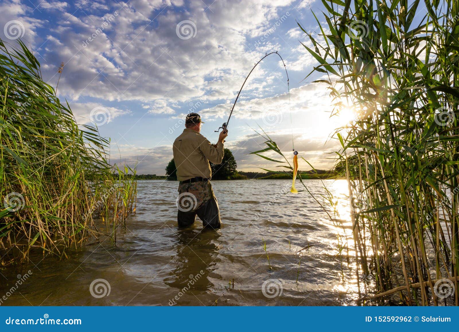 Angler stock photo. Image of hobby, fisher, baits, alone - 152592962