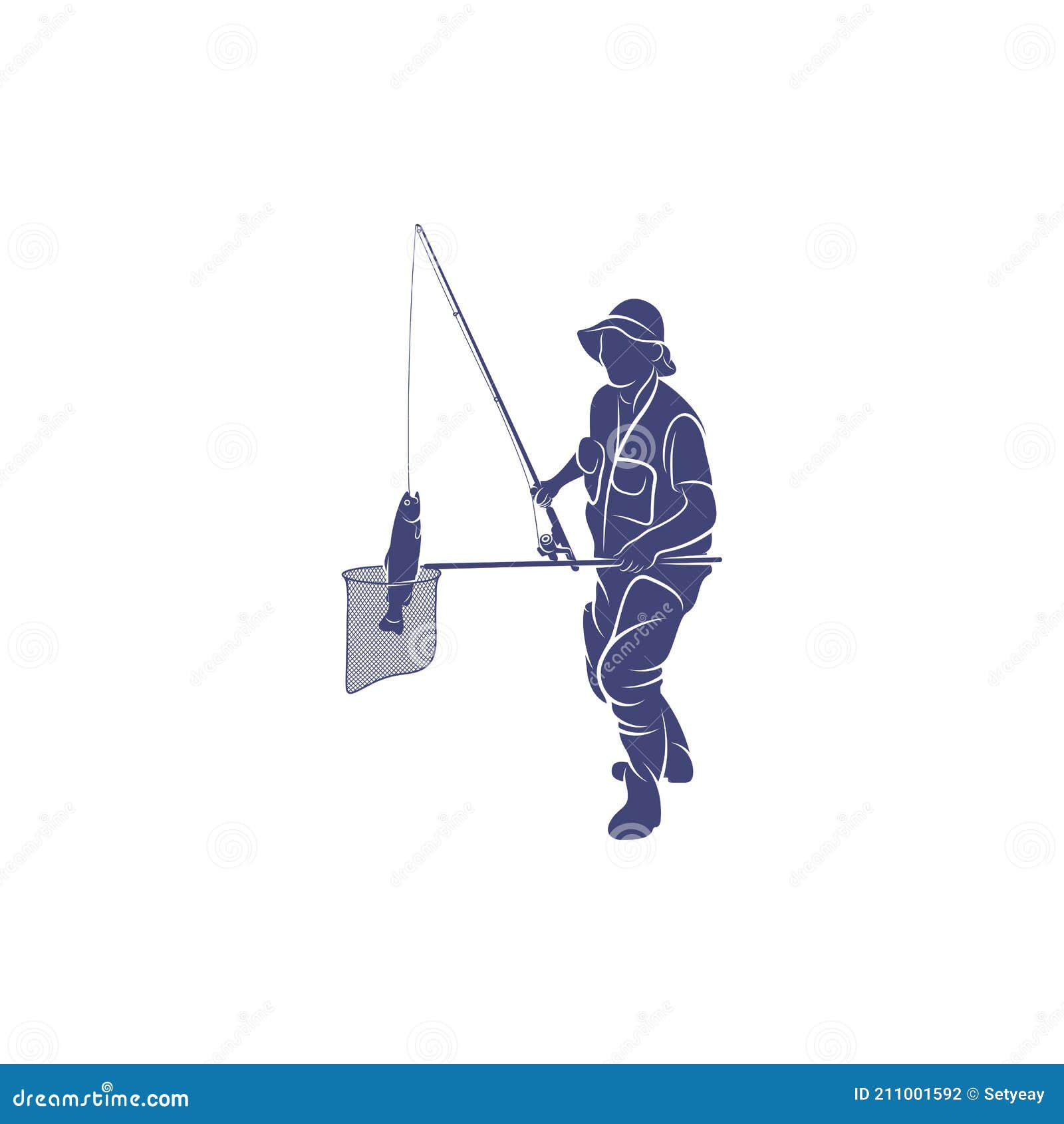 Angler Design Vector Illustration, Creative Angler Logo Design Concepts ...