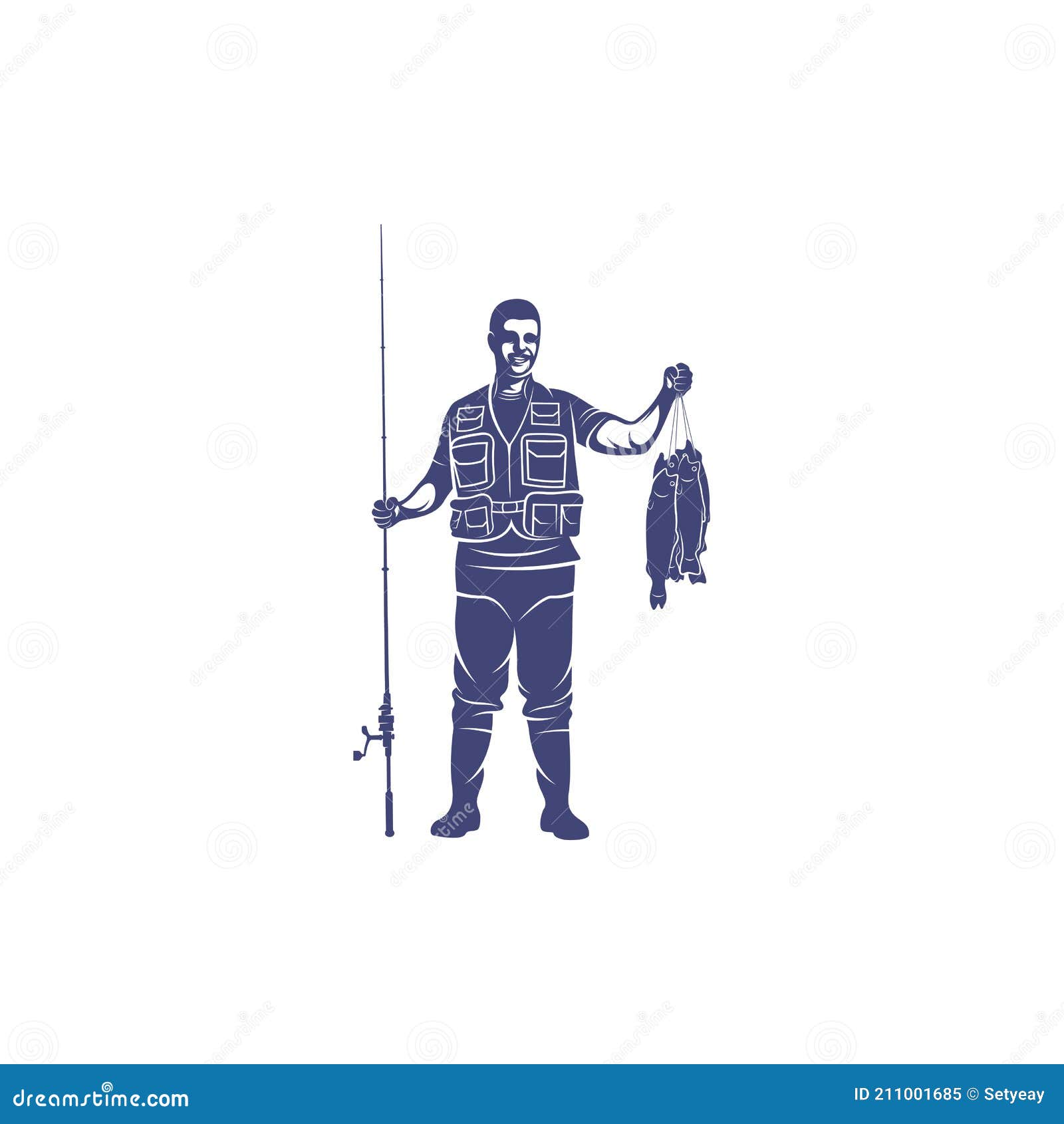 Angler Design Vector Illustration, Creative Angler Logo Design Concepts ...