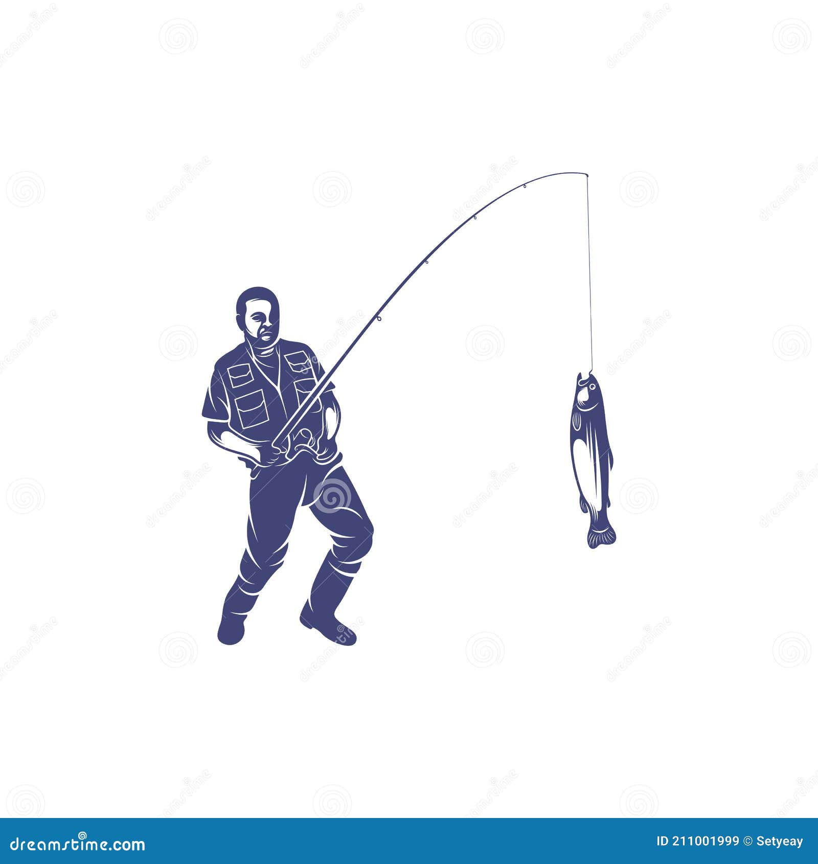 Angler Design Vector Illustration, Creative Angler Logo Design Concepts ...