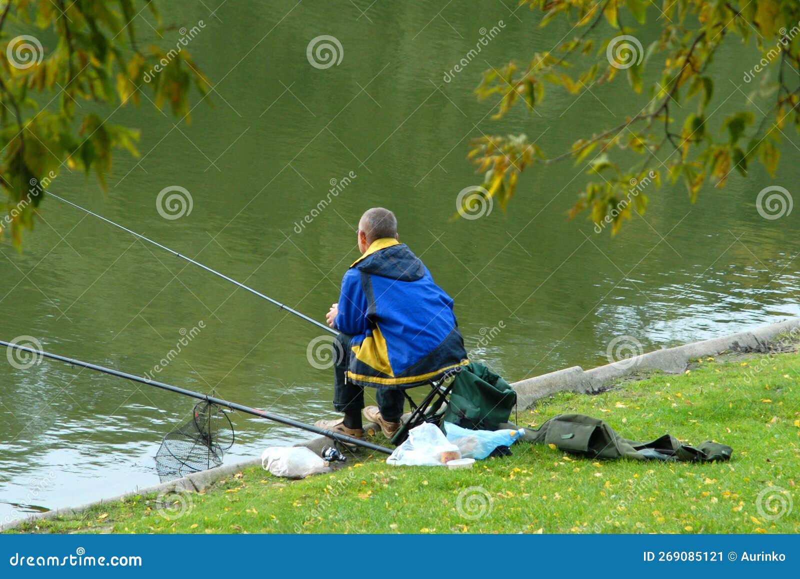Angler Men Are Fishing At Beylerbeyi Seashore, Bosphorus, Blue Sky ...