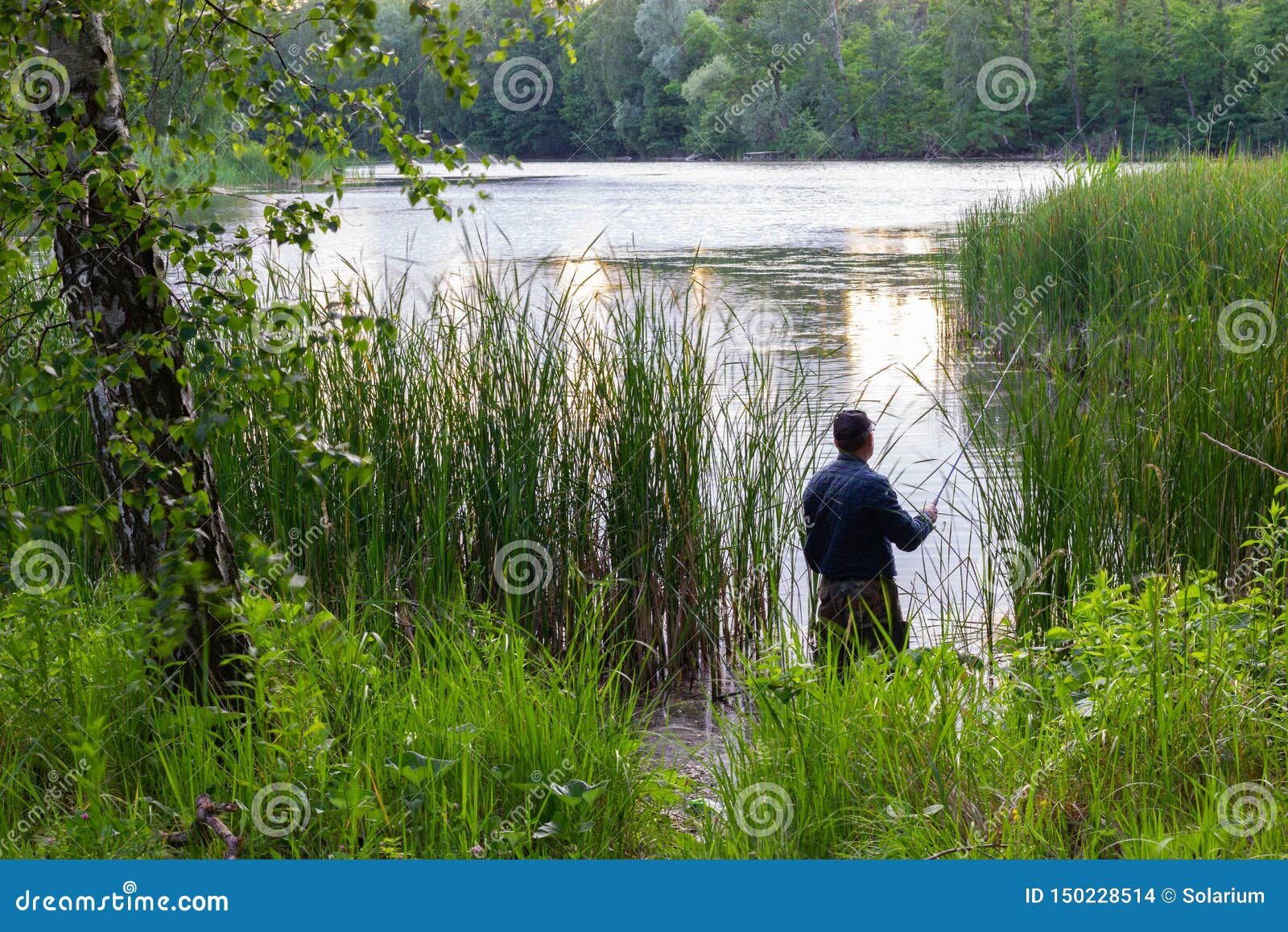 Angler stock photo. Image of summer, hobby, angling - 150228514