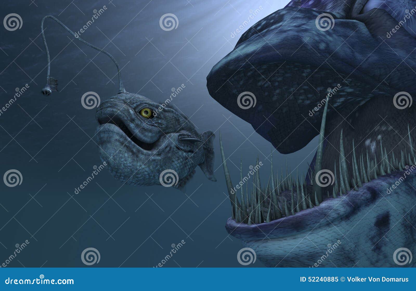 Anglerfish stock illustration. Illustration of monster - 52240885