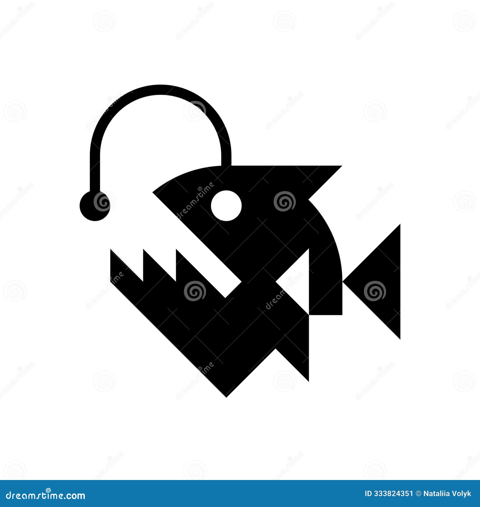 Anglerfish Logo Cartoon Vector | CartoonDealer.com #333824351
