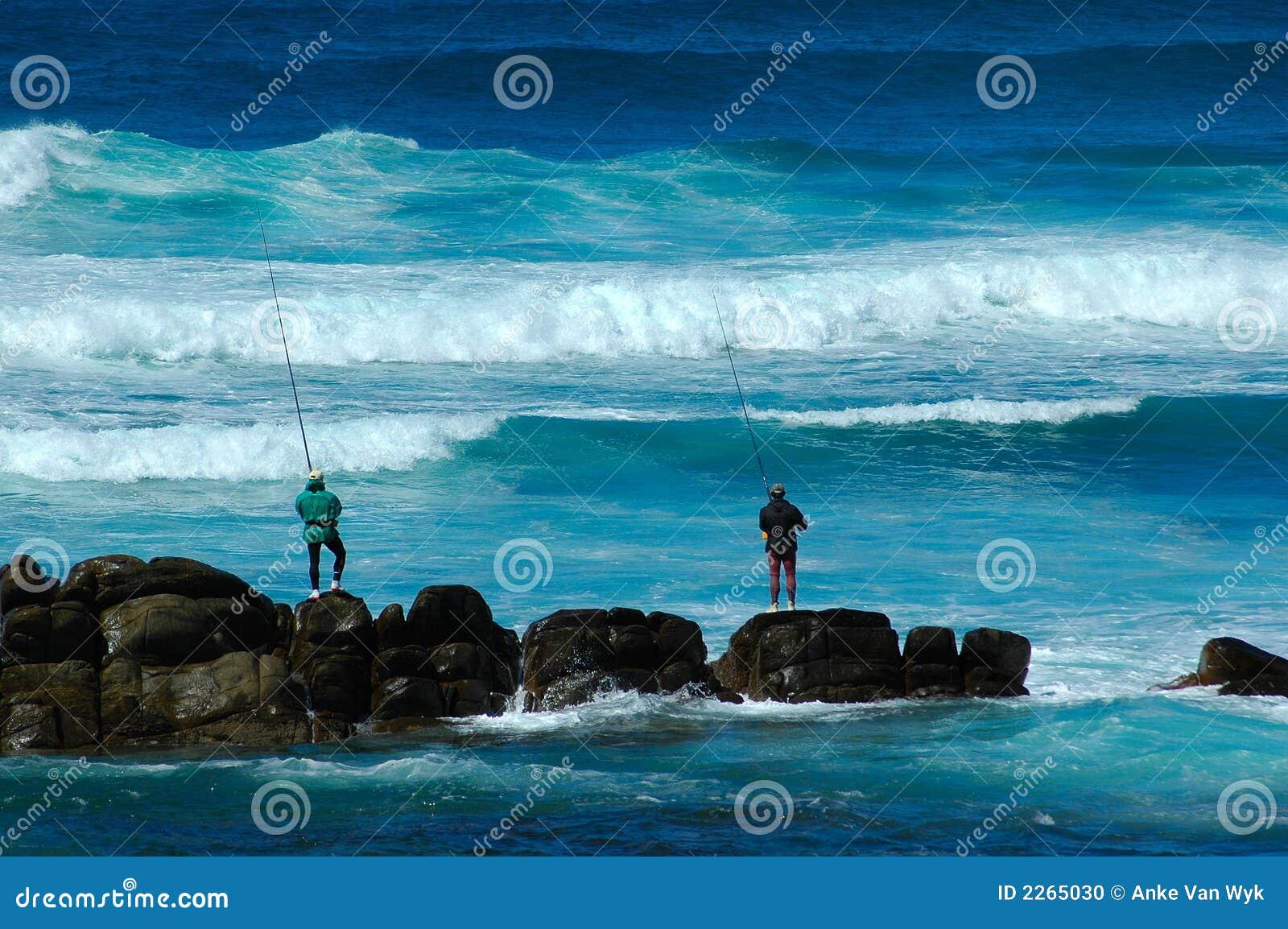 Anglers stock photo. Image of coast, concentrate, activities - 2265030