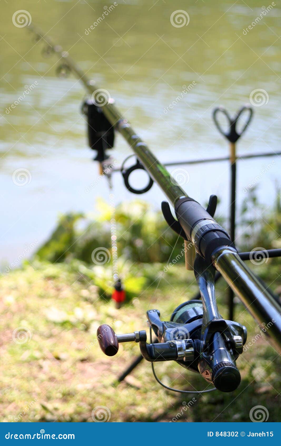 Anglers fishing rod stock photo. Image of angler, relaxing - 848302
