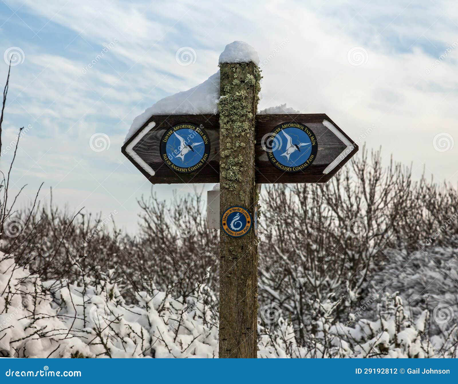 Anglesey coastal path sign editorial photography. Image of rhoscolyn ...