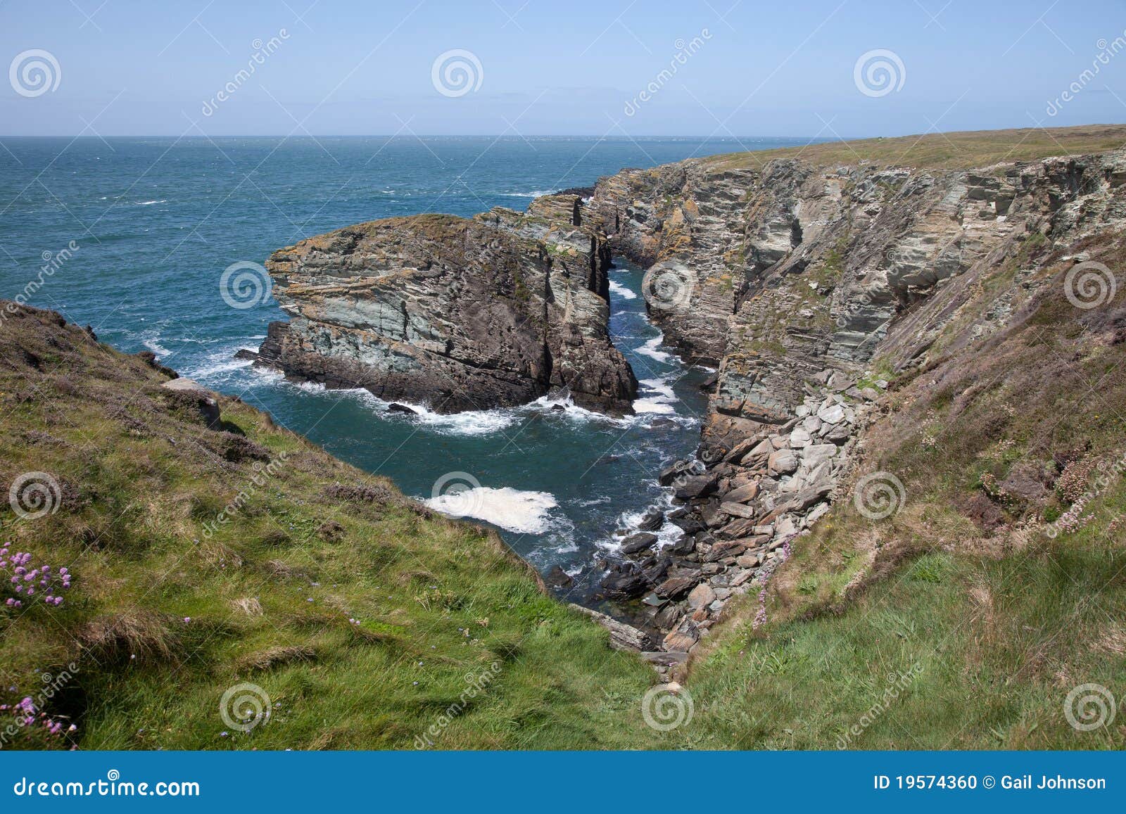 Anglesey Coastline stock photo. Image of path, isle, anglesey - 19574360