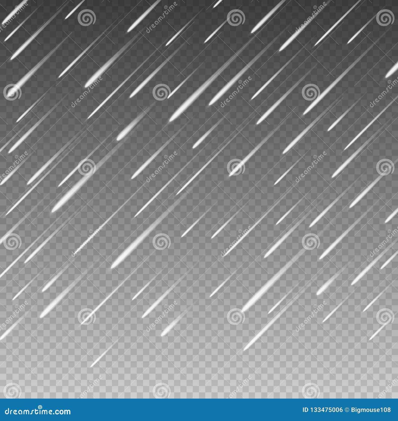 Anglewise Rain Drops on a Transparent Background. Vector Stock Vector ...