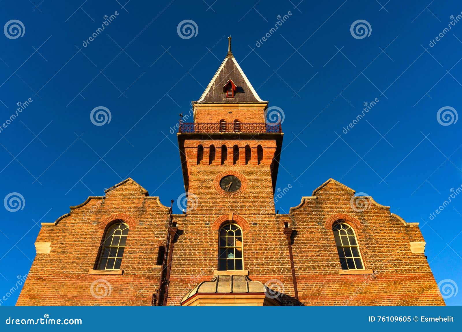 Anglo-Dutch style building stock image. Image of arch - 76109605
