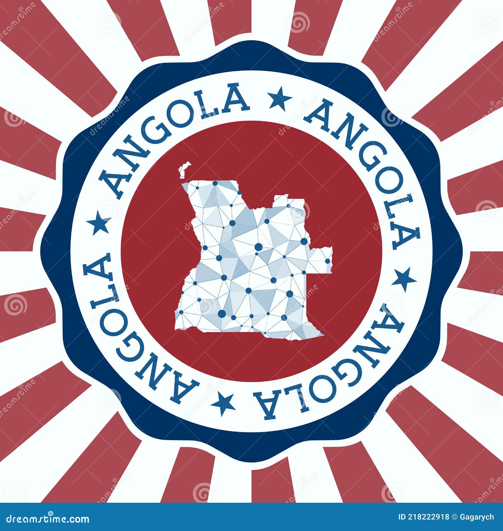 Angola Badge. stock vector. Illustration of geography - 218222918