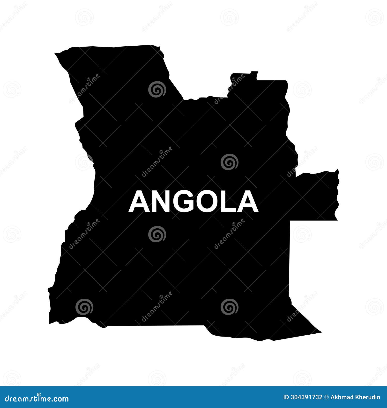 Angola Country Detailed Editable Map Vector Illustration ...