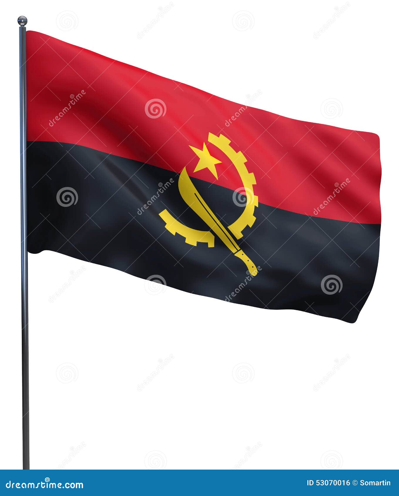 Angola Flag Image stock illustration. Illustration of path - 53070016