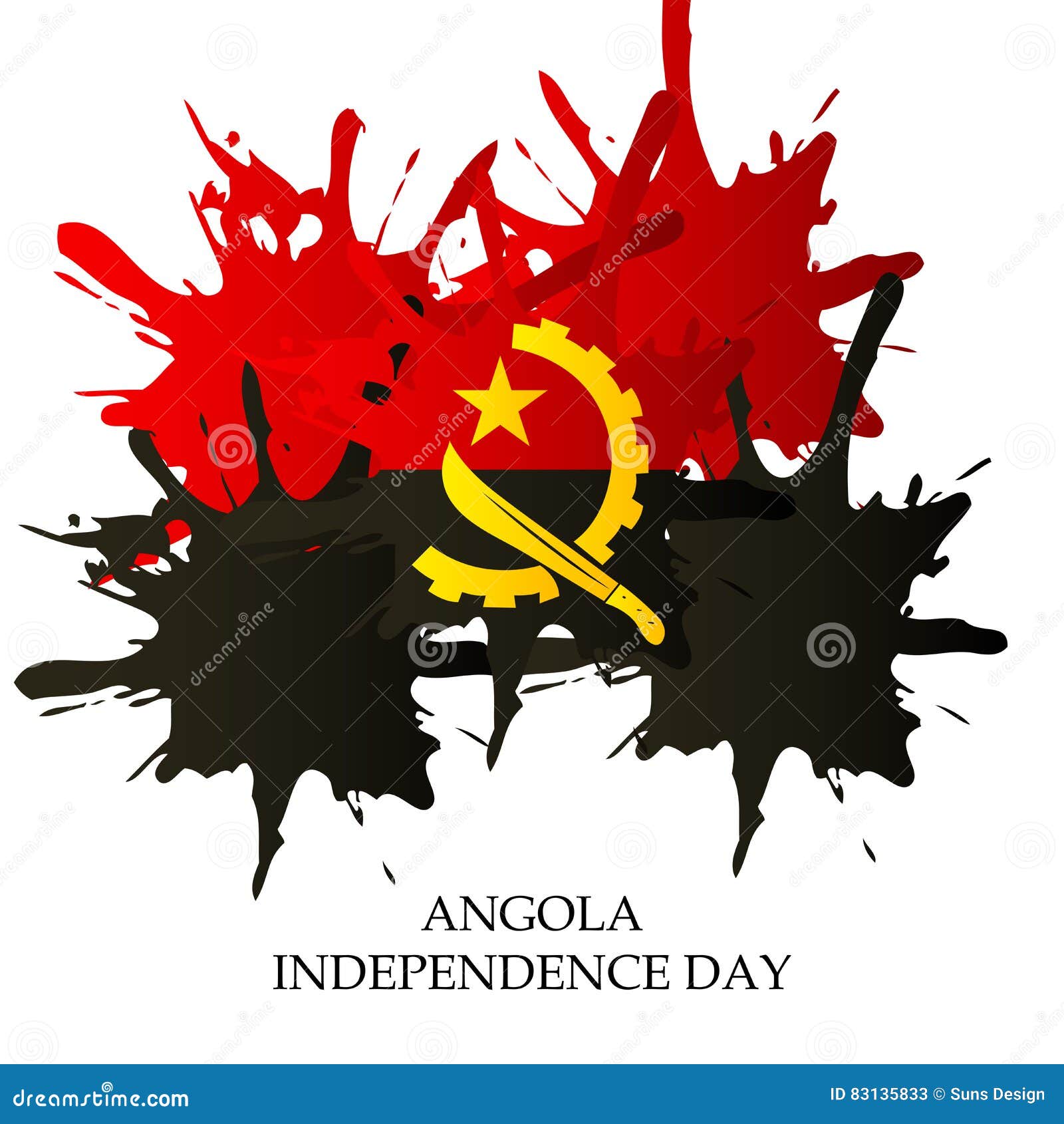 Blank Map Angola. High Quality Map Republic Of Angola With Provinces On ...