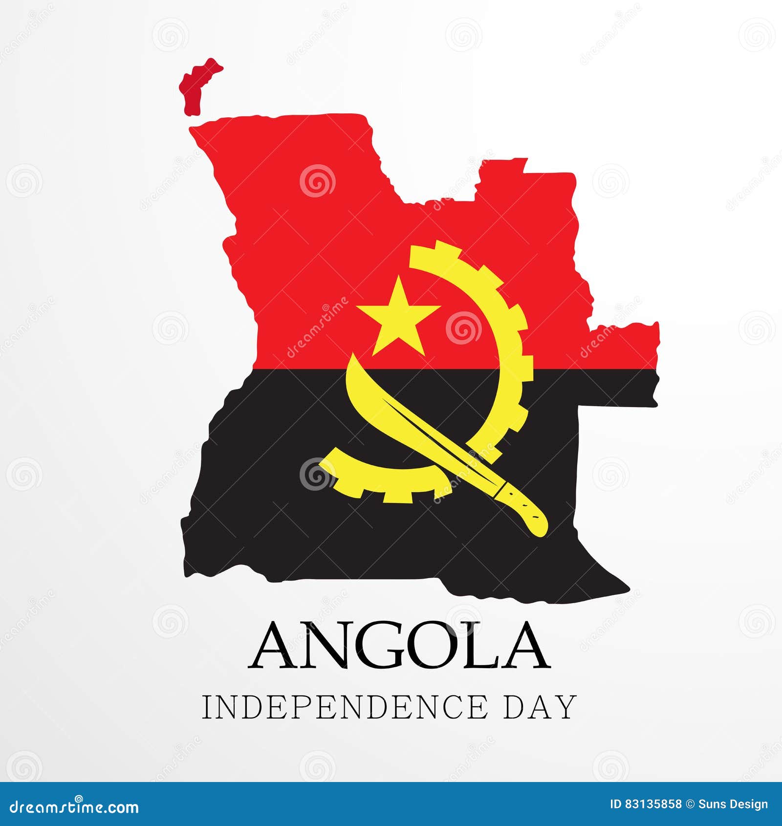 Angola Independence Day. stock illustration. Illustration of business ...