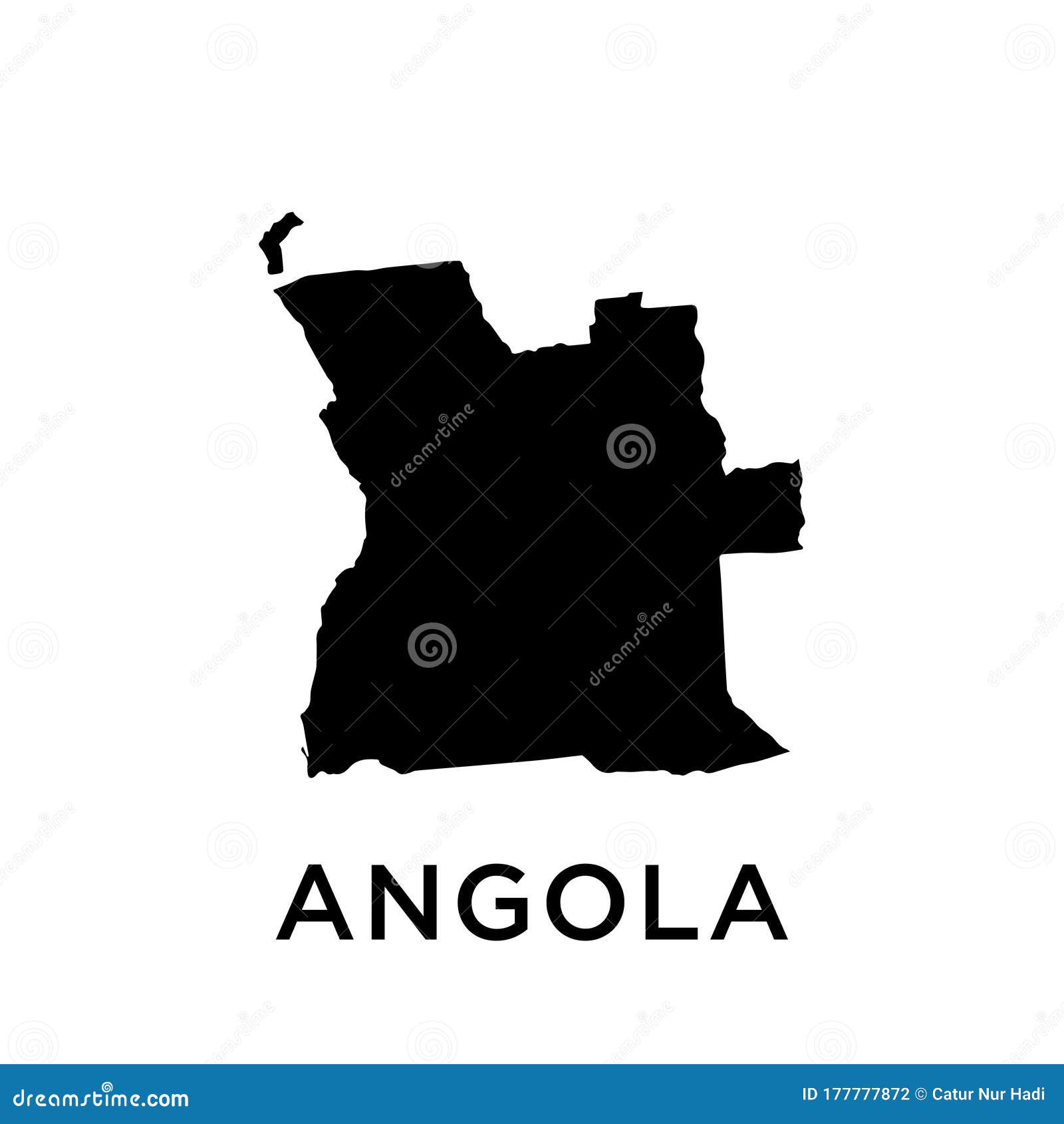 Angola Map Vector Design Template Stock Vector - Illustration of luanda ...