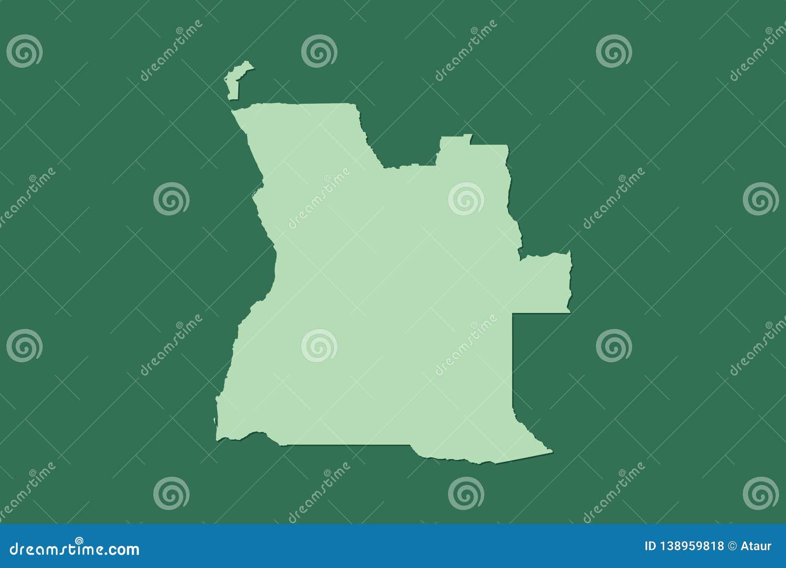 ANGOLA. Map Of ANGOLA Vector Silhouette. | CartoonDealer.com #165707345