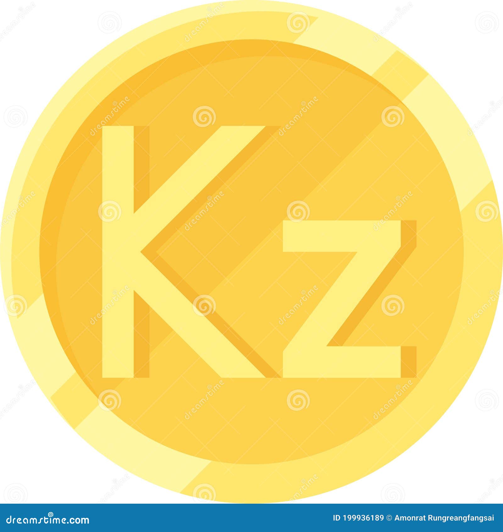 Angolan Kwanza Coin Icon, Currency of Angola Stock Vector ...