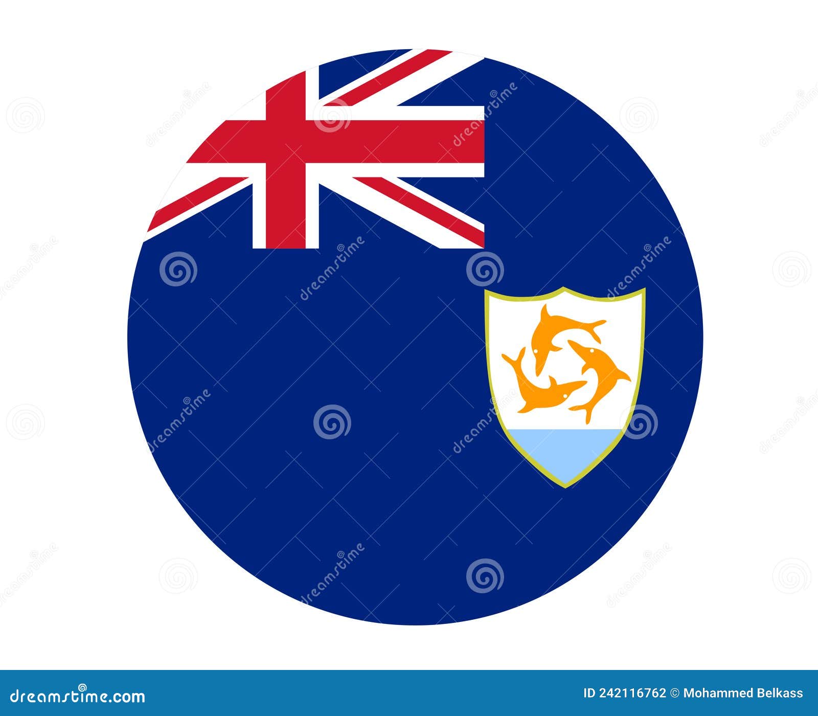 Anguilla Flag National North America Emblem Icon Vector Stock Vector ...