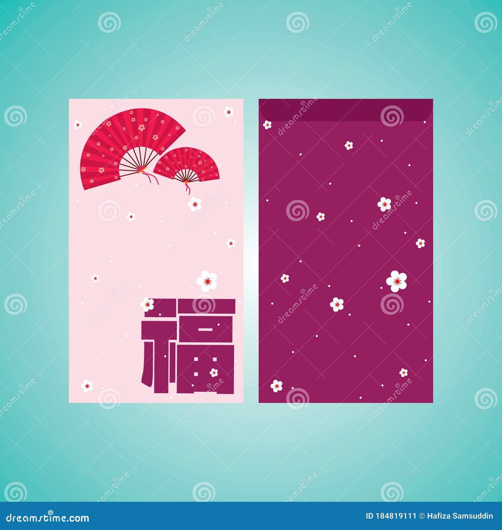 An Angpow Packet Design Illustration. Stock Illustration - Illustration ...