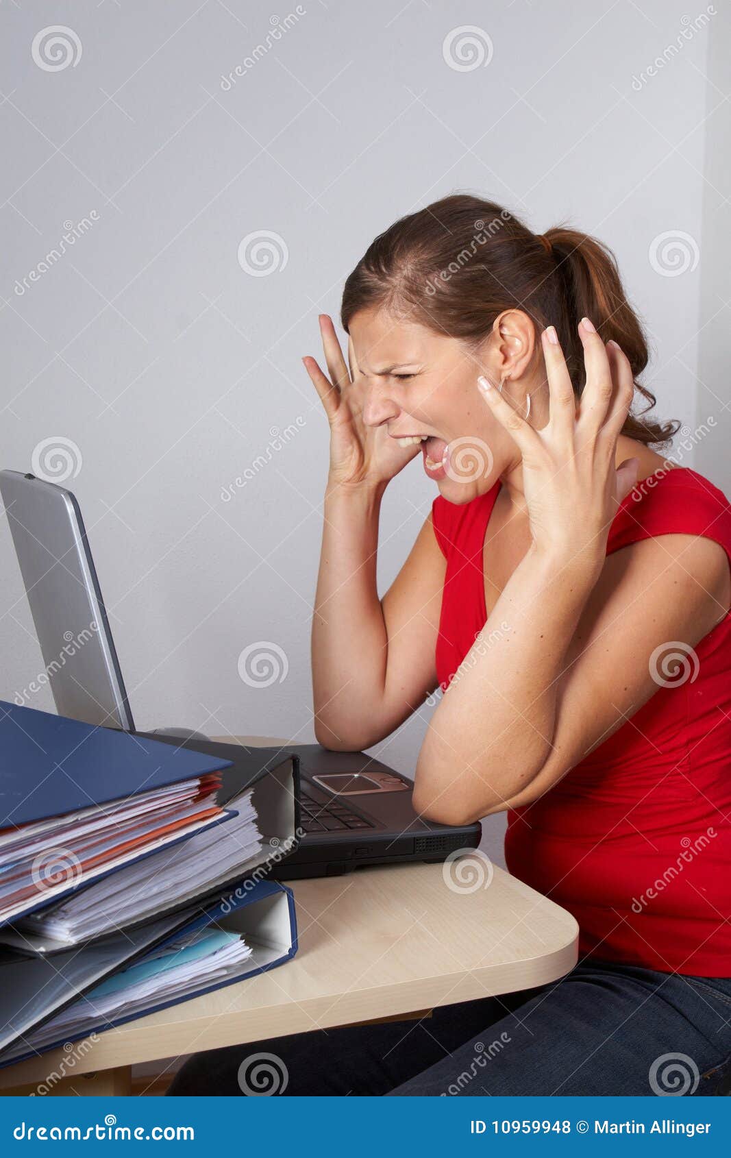 Angry stock photo. Image of cute, anger, computer, blue - 10959948
