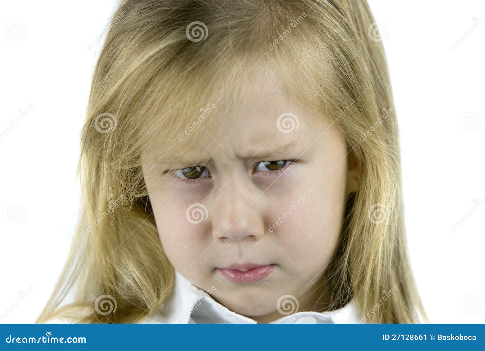 Angry stock image. Image of innocence, closeup, beautiful - 27128661