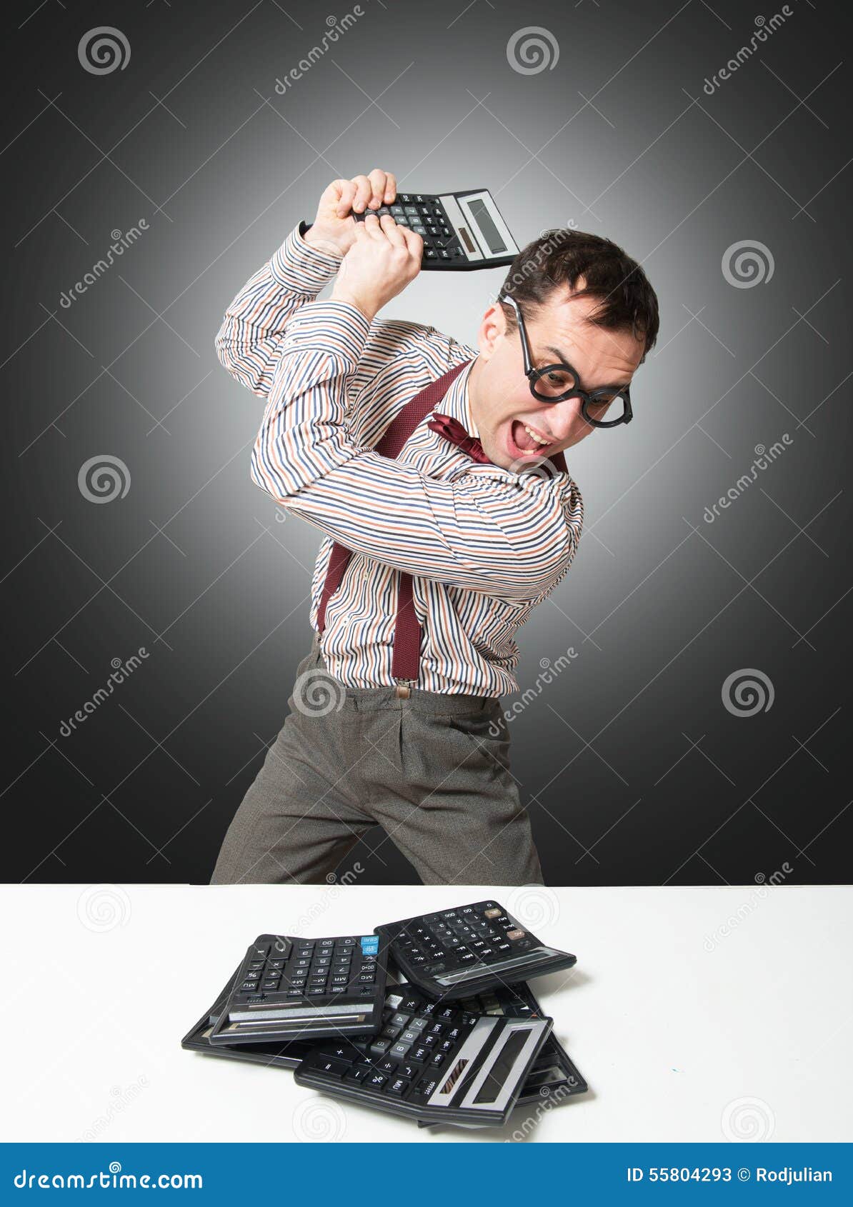 Angry accountant stock image. Image of analysis, debt - 55804293